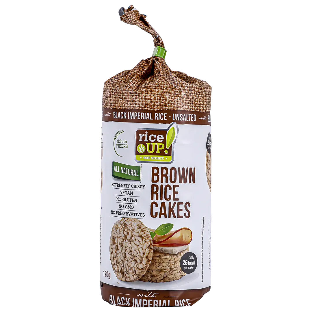 Buy Rice Up Rice Cakes Unsalted with Black Rice 120 gm | Ninja Saudi Arabia