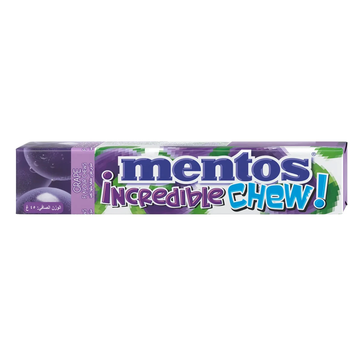 Buy Mentos Incredible Chew Candy Grape Flavor | Ninja Saudi Arabia
