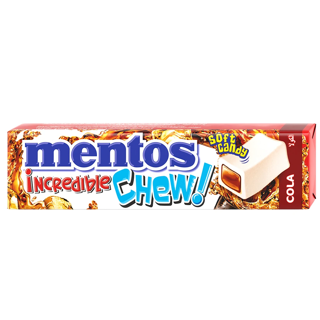 Buy Mentos Incredible Chew Cola Candy 45 gm | Ninja Saudi Arabia