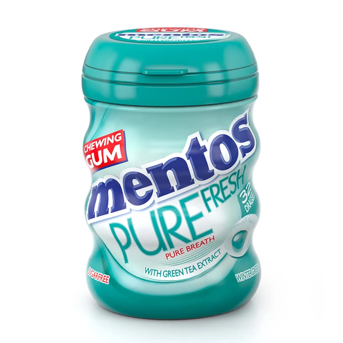 Buy Mentos Pure Fresh Sugar Free Chewing Gum Wintergreen Flavour 32 pcs ...