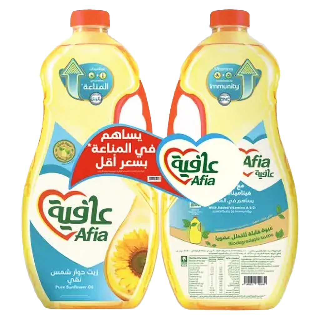 Buy Afia Sunflower 2x1.5 Ltr | Ninja Saudi Arabia