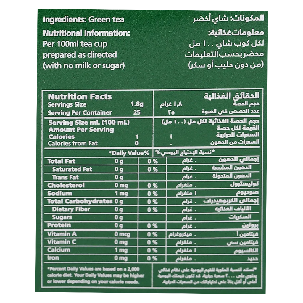 Rabea Green Tea Reducing Power Of Different Concentration From Lipton