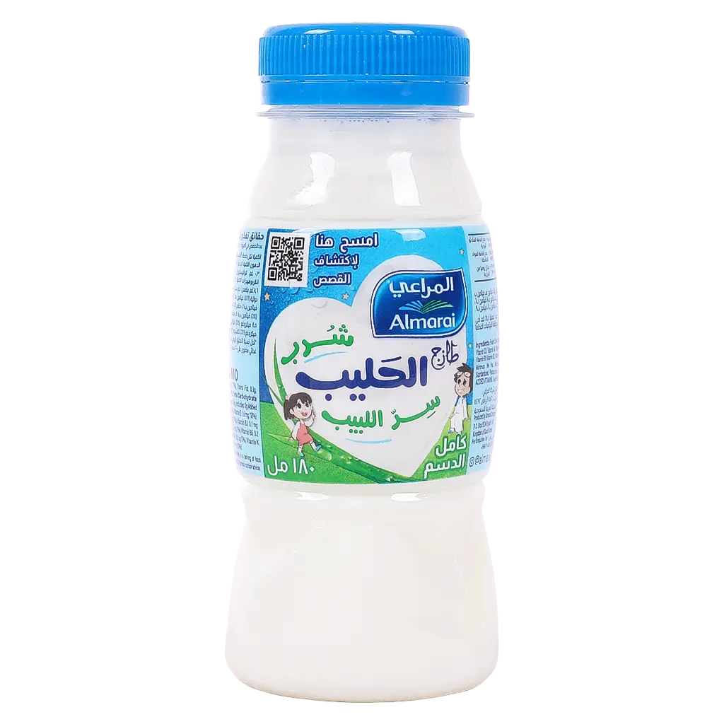 Buy Almarai Fresh Milk Full Fat 180 ml | Ninja Saudi Arabia