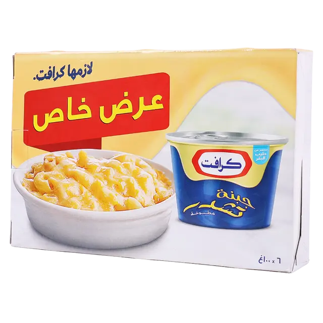 Buy Kraft Block Cheddar Cheese 6 pcs 100 gm | Ninja Saudi Arabia