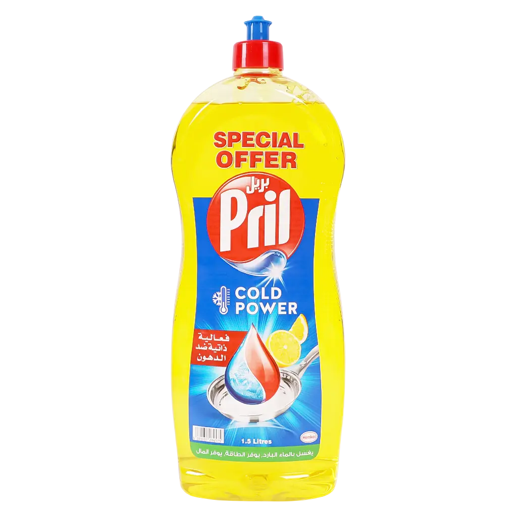 Buy Pril Dishwashing Liquid Lemon 1.5 L | Ninja Saudi Arabia