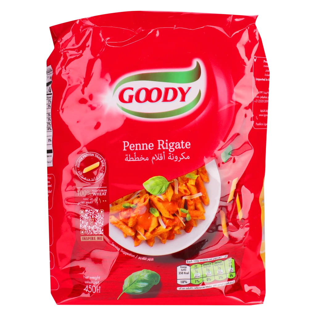 Buy Goody Pasta Penne Rigate (No.31) 450 gm | Ninja Saudi Arabia