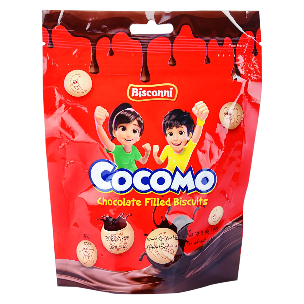 Buy Bisconni Cocomo Chocolate Filled Biscuits 100 gm | Ninja Saudi Arabia