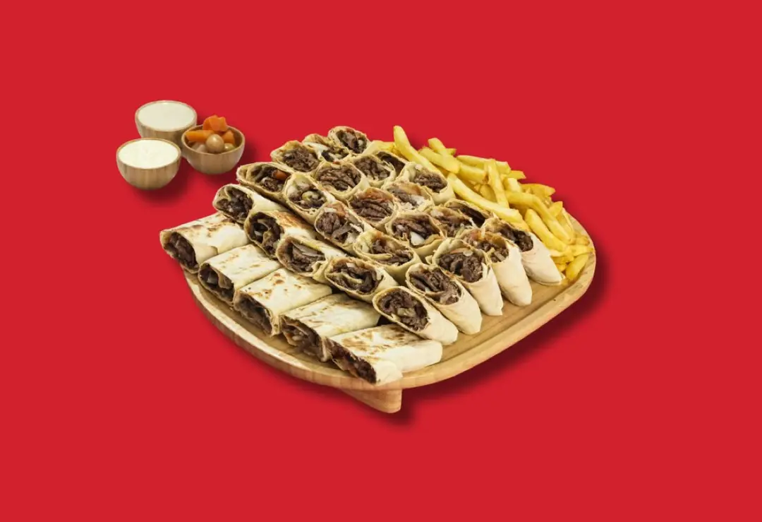 Order Family Beef Shawarma Box 30 Pieces from Shawarma Dalal - Riyadh ...