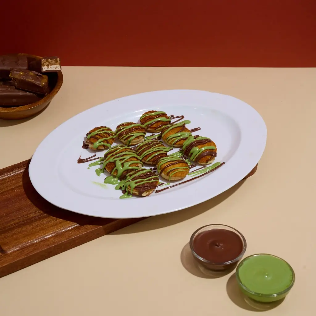 Order Mini Pancakes Pistachio And Kinder- 12 Pieces from Mini Pancake ...