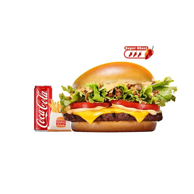 Order Super Ghost Beef Burger Meal Medium from Burger King - Riyadh ...