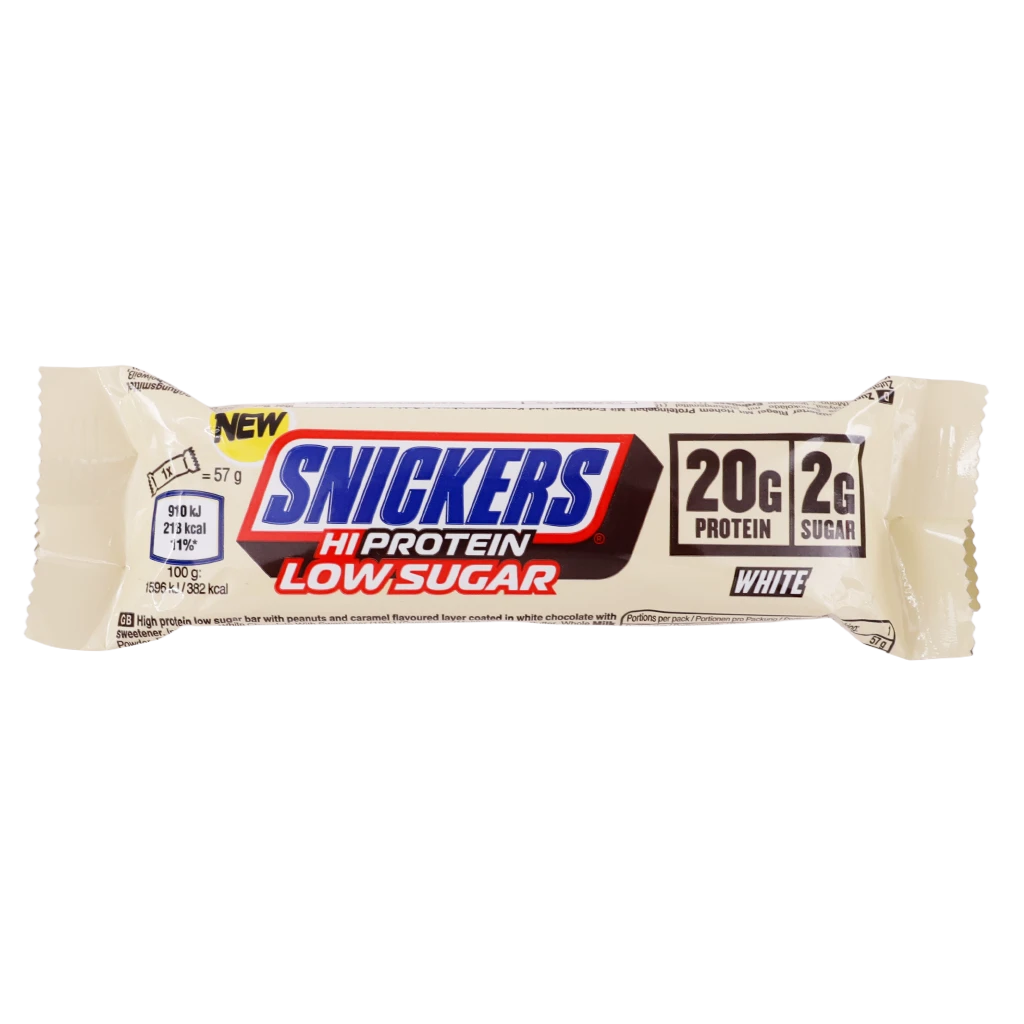 Buy Snickers LOW SUGER High Protein Bar - White Chocolate 57 gm | Ninja ...