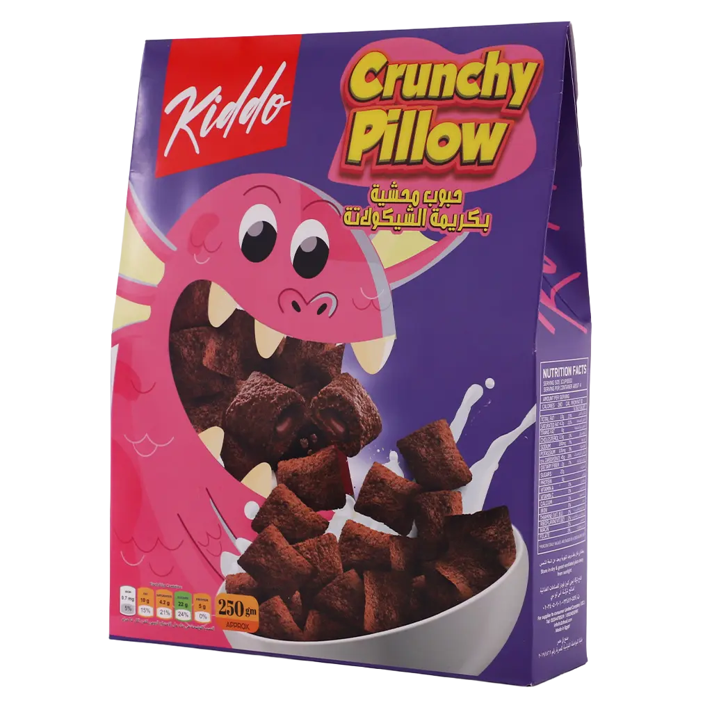 Buy Kiddo Pillow Chocolate Crunchy Corn Flakes 250 gm | Ninja Saudi Arabia