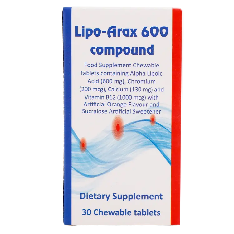 Lipo-Arax 600 30 Chewable Tablet | Buy Online in Saudi Arabia | Ninja