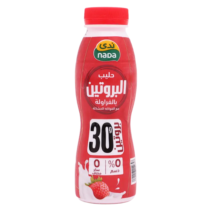 Buy Nada Protein Milk Stawberry 320 ml | Ninja Saudi Arabia