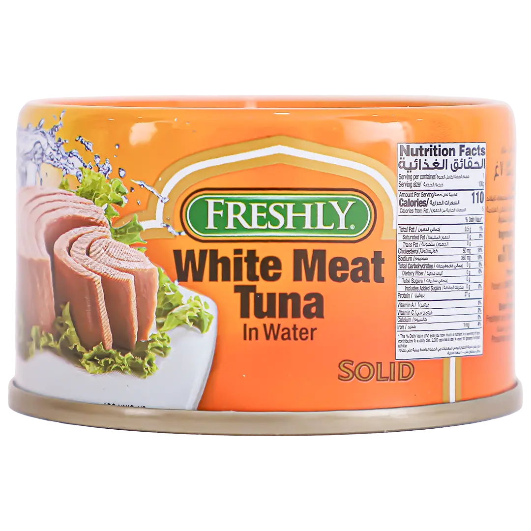 Buy Freshly White Meat Tuna in Water 100gm | Ninja Saudi Arabia