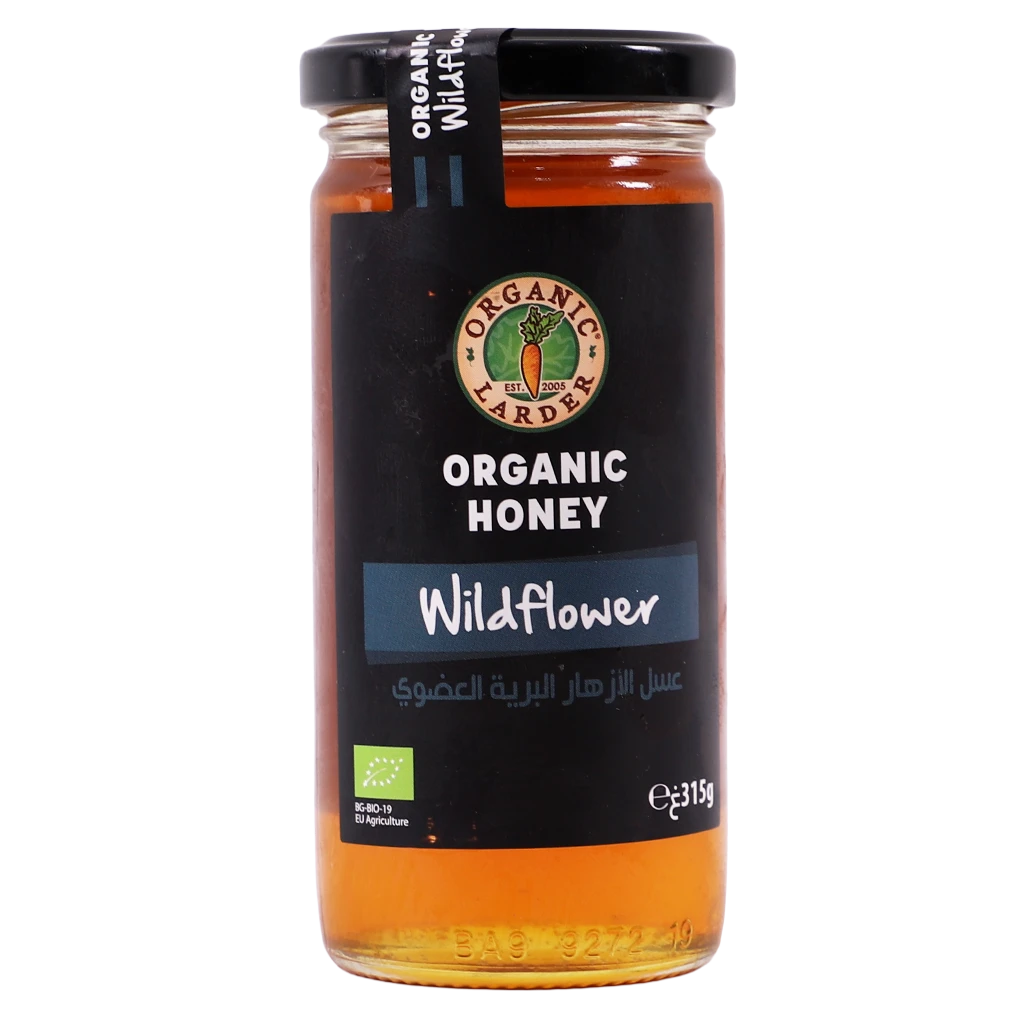 Buy Organic Larder Organic Honey Wild Flower 315 gm | Ninja Saudi Arabia