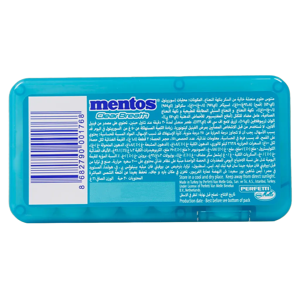 Buy Mentos Mints Candy Clear Breath Winter green 30 pcs | Ninja Saudi ...