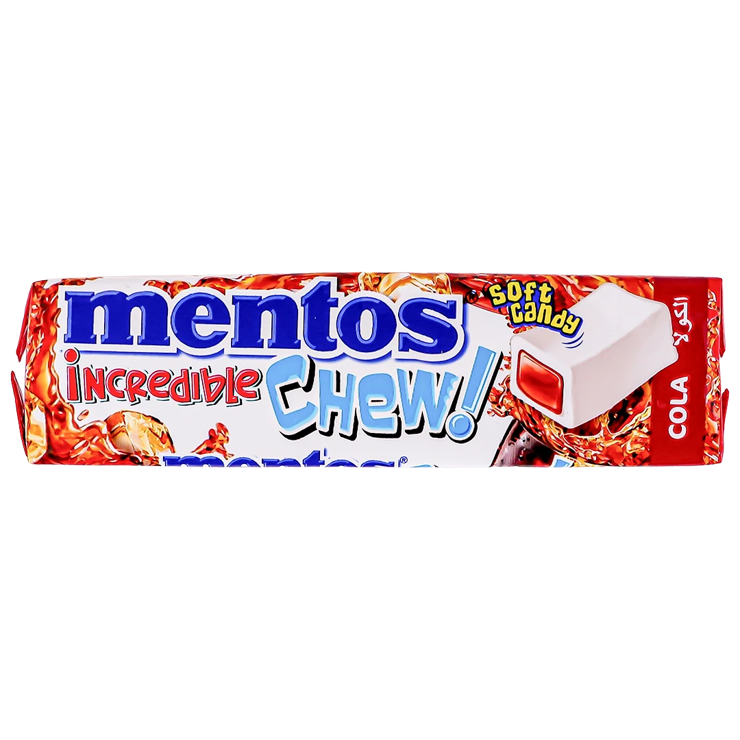 Buy Mentos Incredible Chew Cola Candy 45 gm | Ninja Saudi Arabia