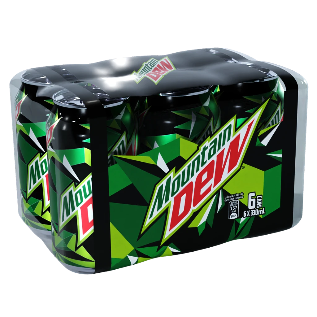 Buy Mountain Dew Dew Soft Drink 6 pcs 330 ml | Ninja Saudi Arabia