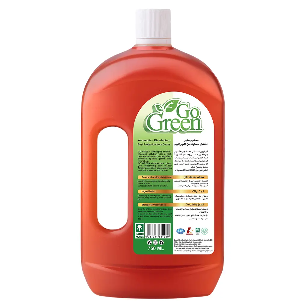 Buy Go Green Antiseptic And Disinfectant 750 ml | Ninja Saudi Arabia