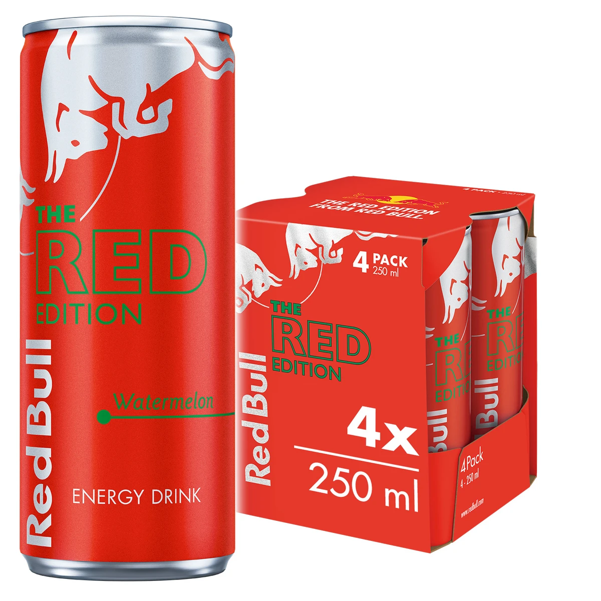Buy Red Bull Energy Drink Watermelon 4 pcs 250 ml | Ninja Saudi Arabia